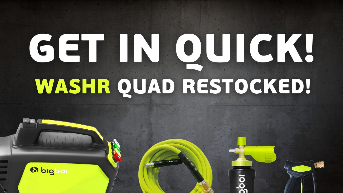 WashR QUAD | Enthusiast Pressure Washer With Pro Performance | bigboi ...